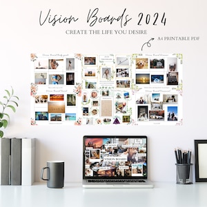2024 Vision Board Bundle Printable Vision Board 2024 Dream - Etsy