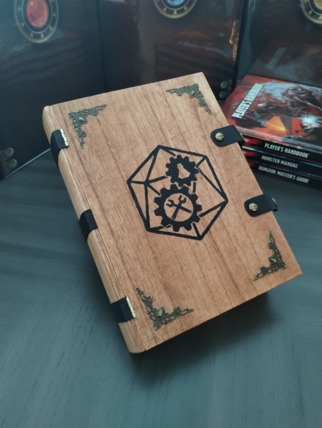 D&D/TTRPG Spell Book Dice and Miniature Tray Box - Etsy