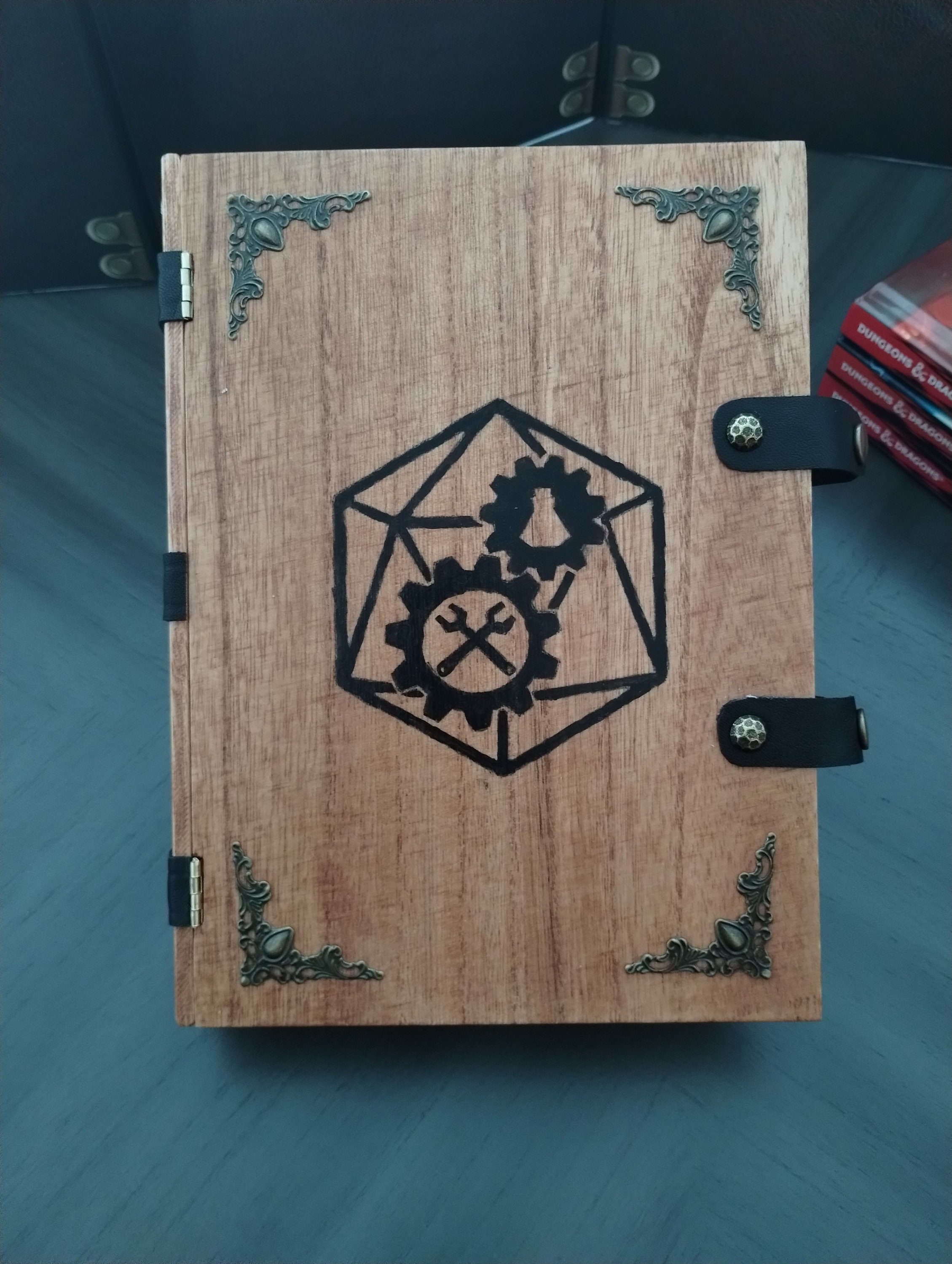 D&D/TTRPG Spell Book Dice and Miniature Tray Box - Etsy