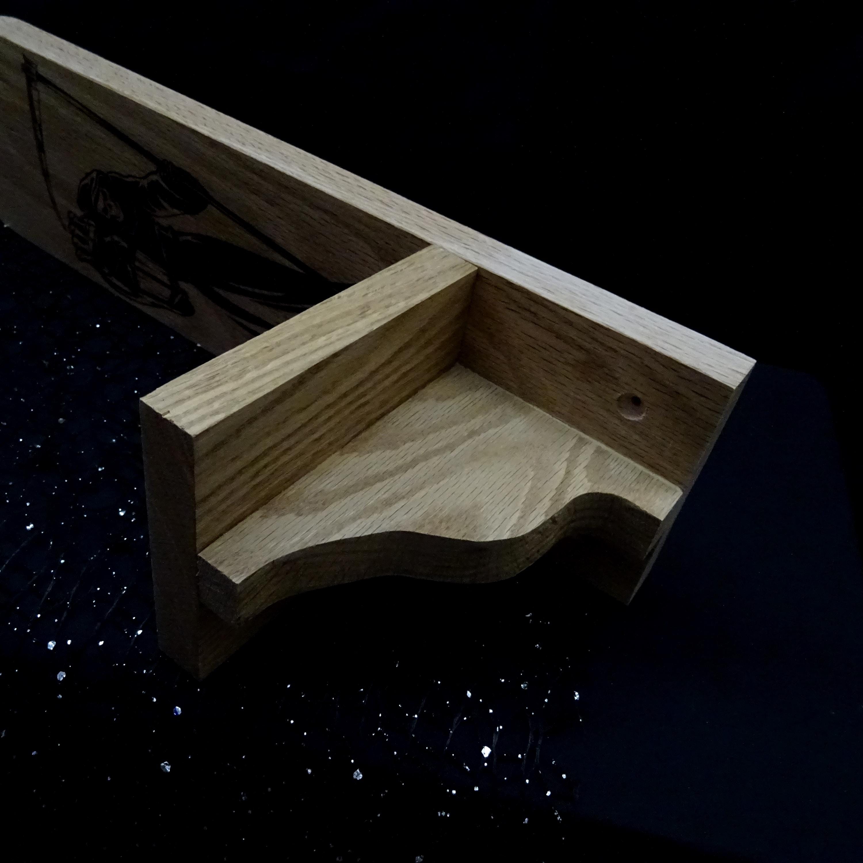 Grim Reaper Oak Wall Sconce - Large Heavy Weight Decorative Unique ...