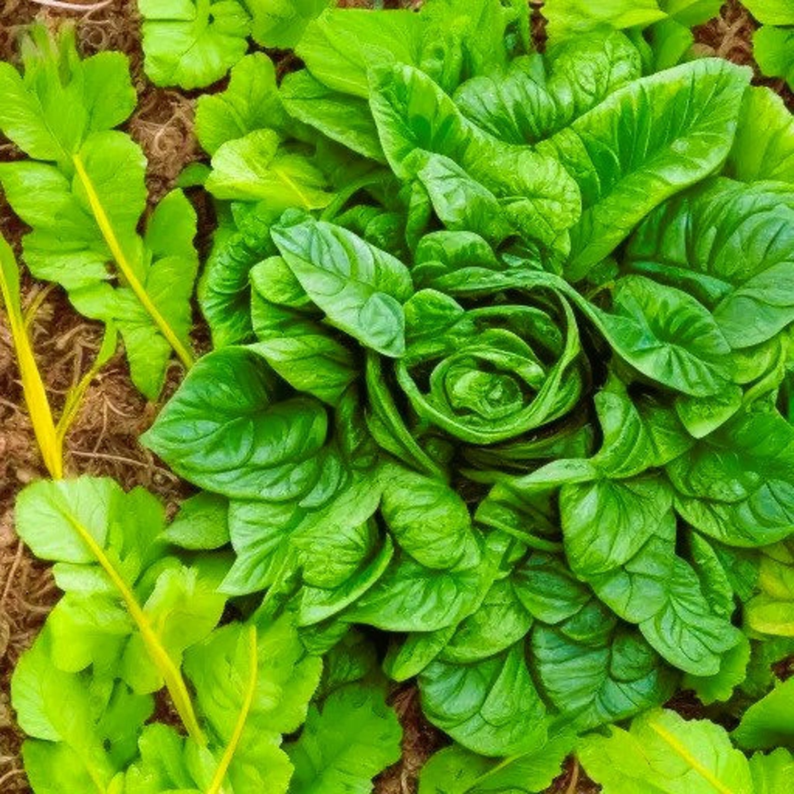 3000 Seeds of Bulk Vegetable, Tatsoi Mustard Pak Choi, Planting ...