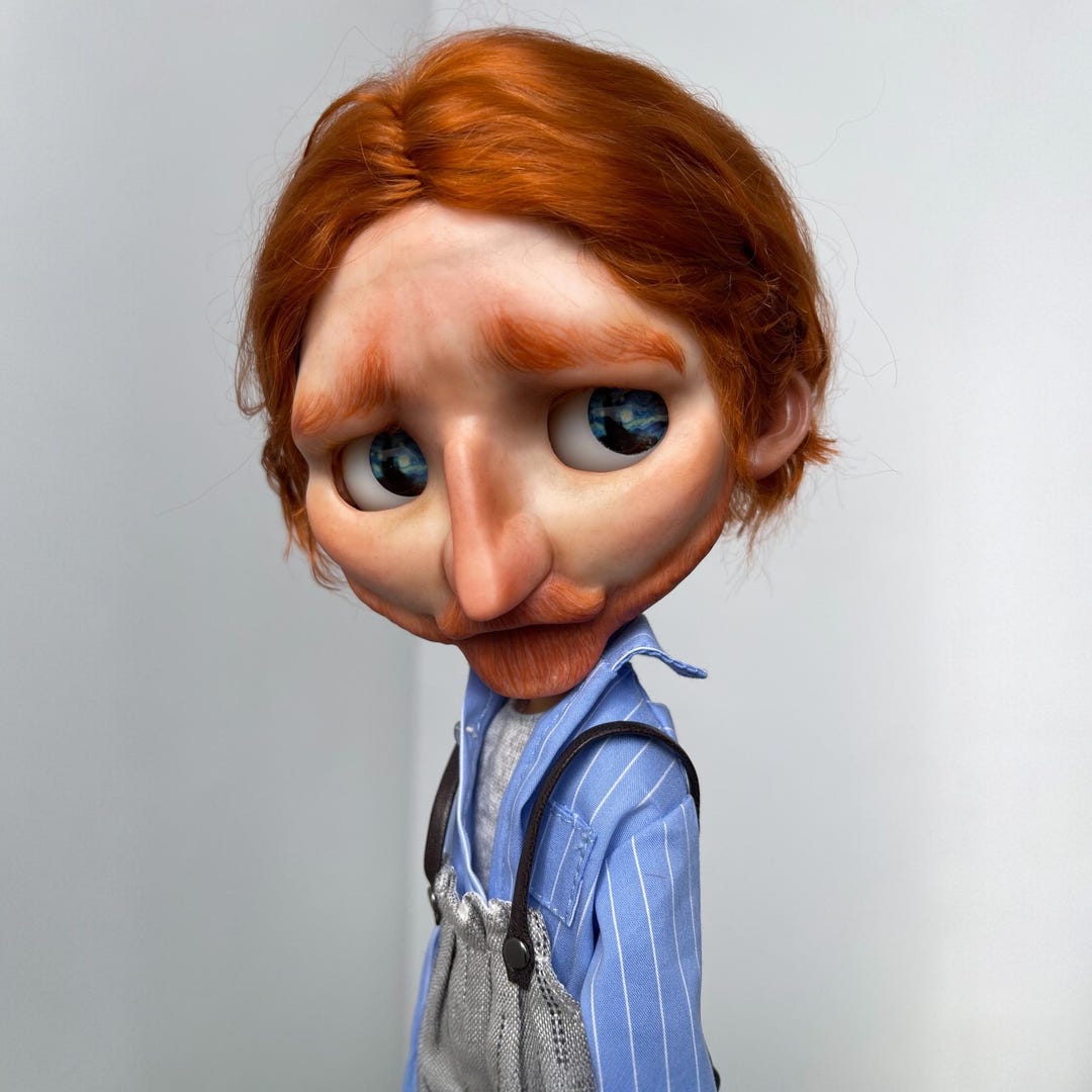 BAD SID Van Gogh Custom Blythe Doll. Original Takara OOAK Art Doll With ...