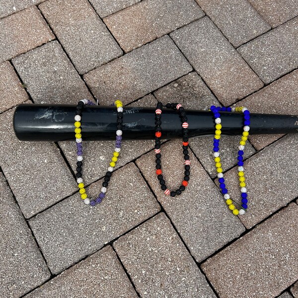 Baseball Necklace - Etsy