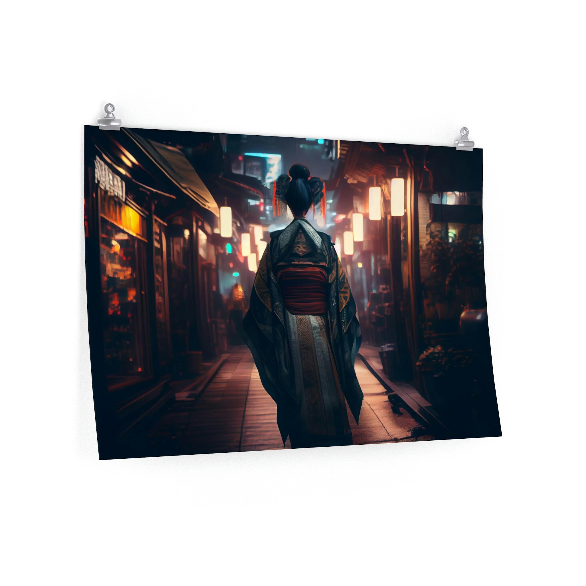 GEISHA CYBERPUNK STYLE -- "futuristic Painting: A Stunning Retro ...