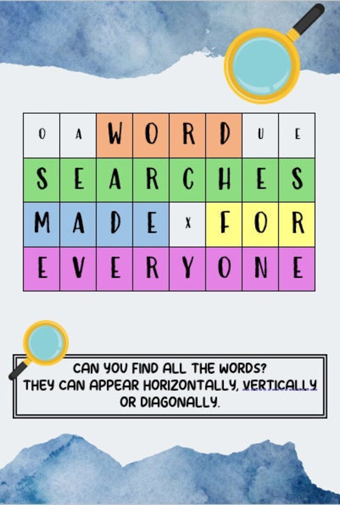 Word Searches Made for Everyone - Etsy