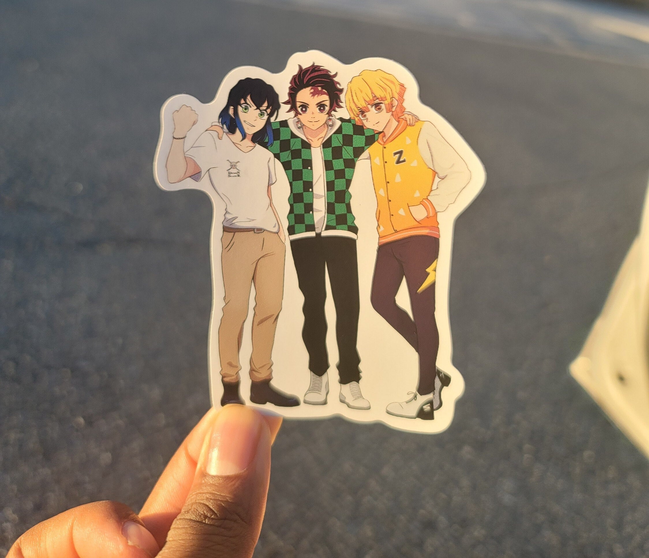 Demon Slayer Tanjiro Inosuke & Zenitsu Anime Sticker - Etsy