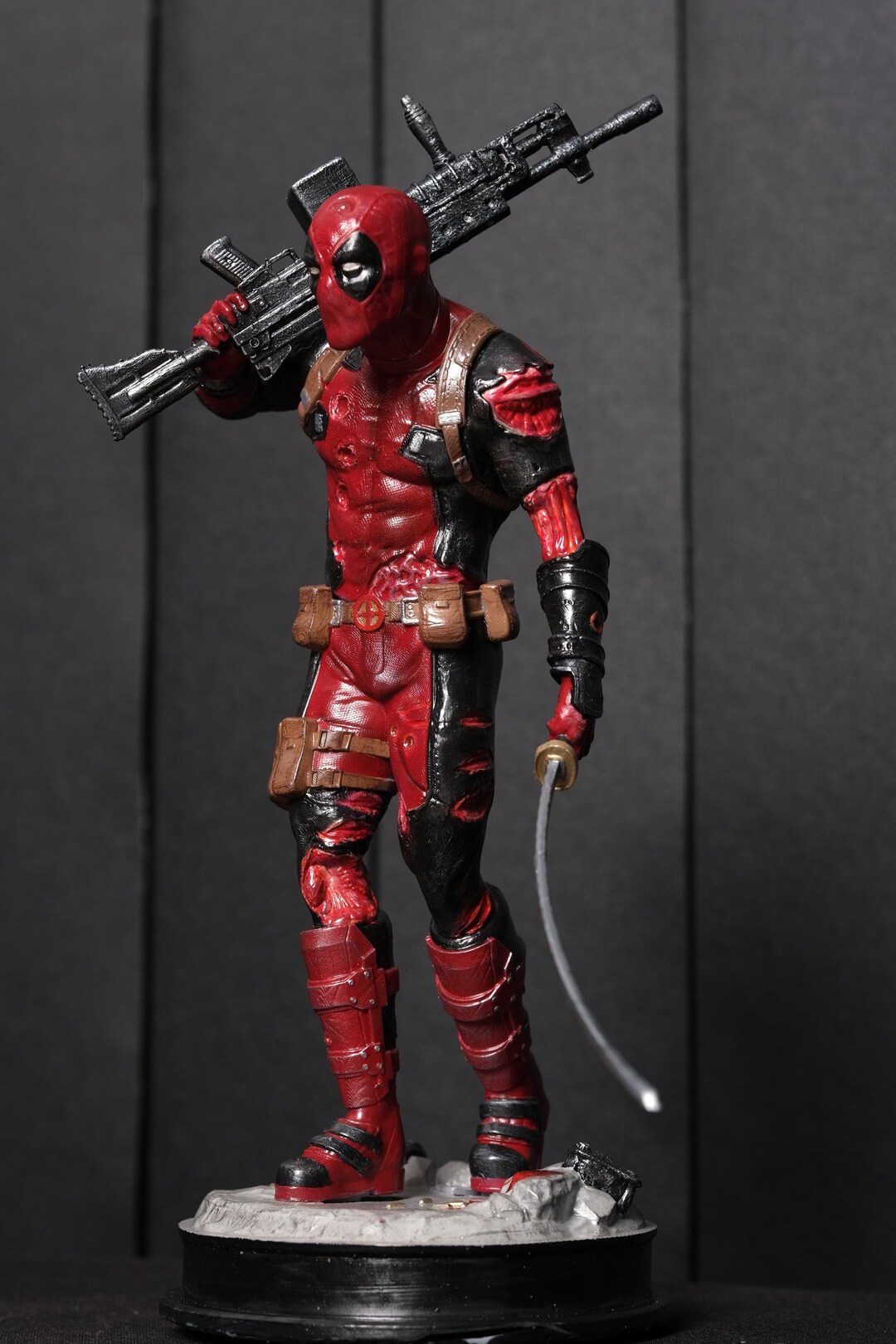 Limited Edition Hand-painted Deadpool Figure Unique 3D Resin ...