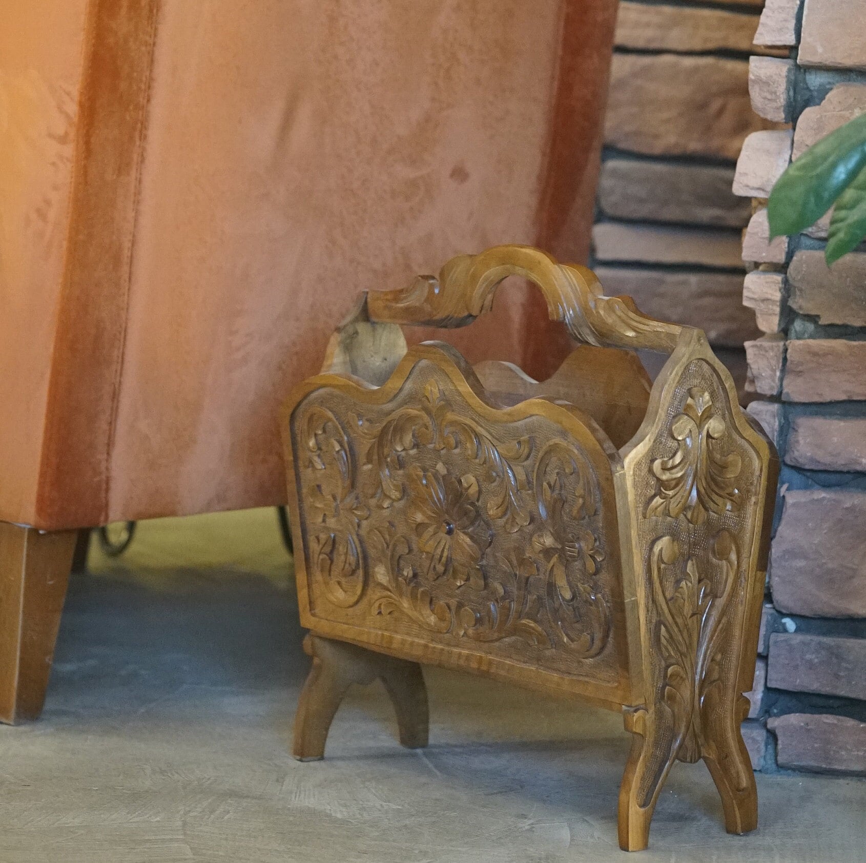 Wood Magazine Rack Floor Wooden Magazine Holder Magazine - Etsy