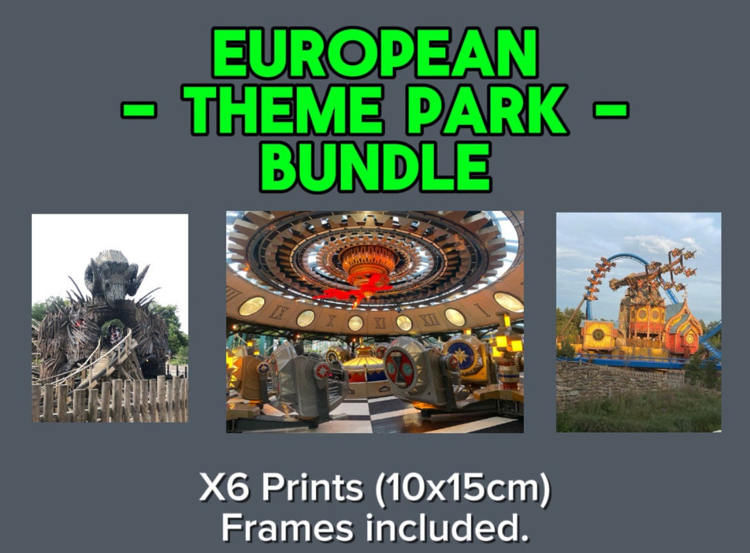 European Theme Park Print Bundle - Etsy
