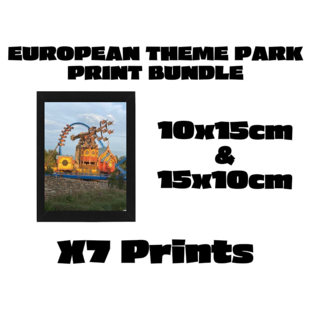 European Theme Park Print Bundle - Etsy