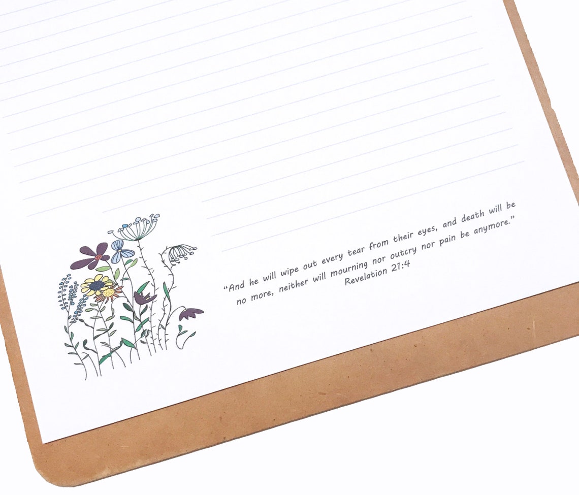 JW Letter Writing, Letter Writing Paper, Scripture Text, Flowers ...