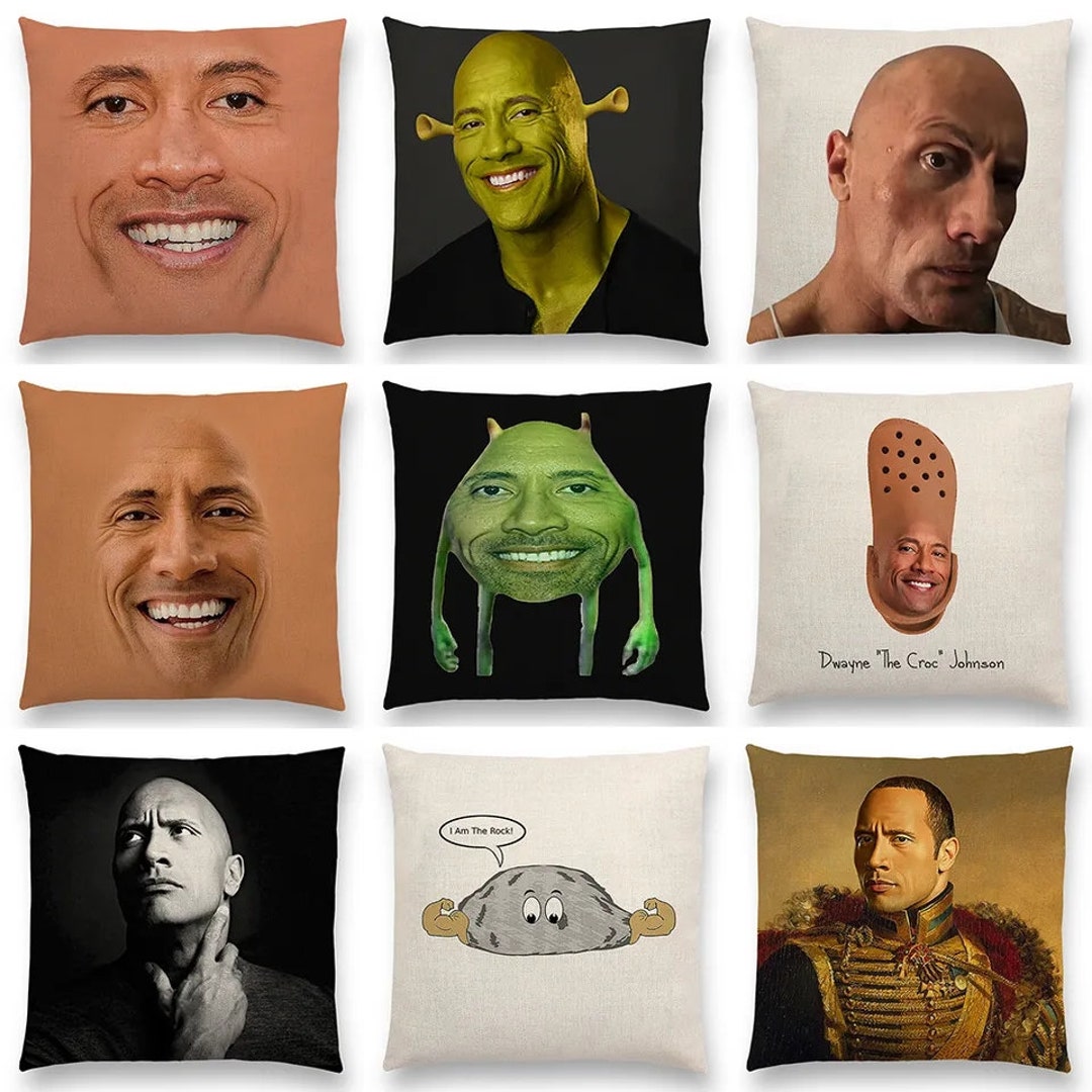 Custom Pillow the Rock Dwayne Johnson - Etsy