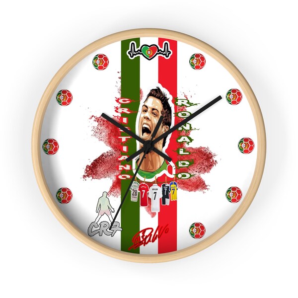 Cristiano Ronaldo Clock - Etsy