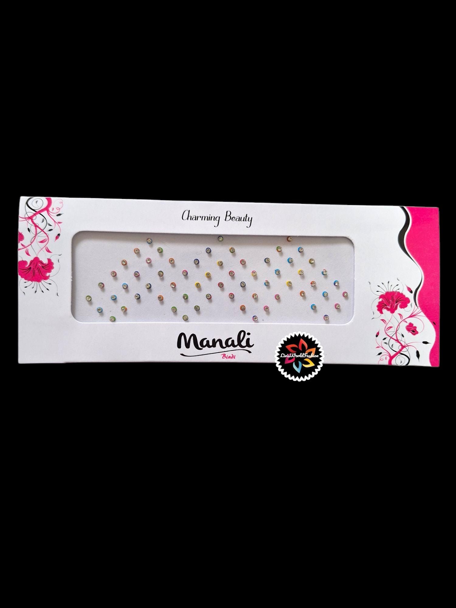 Round Bindi Sticker Crystal Bindi Pack Self Stick Festival Face Sticker Dots Fake Nose Stud ...