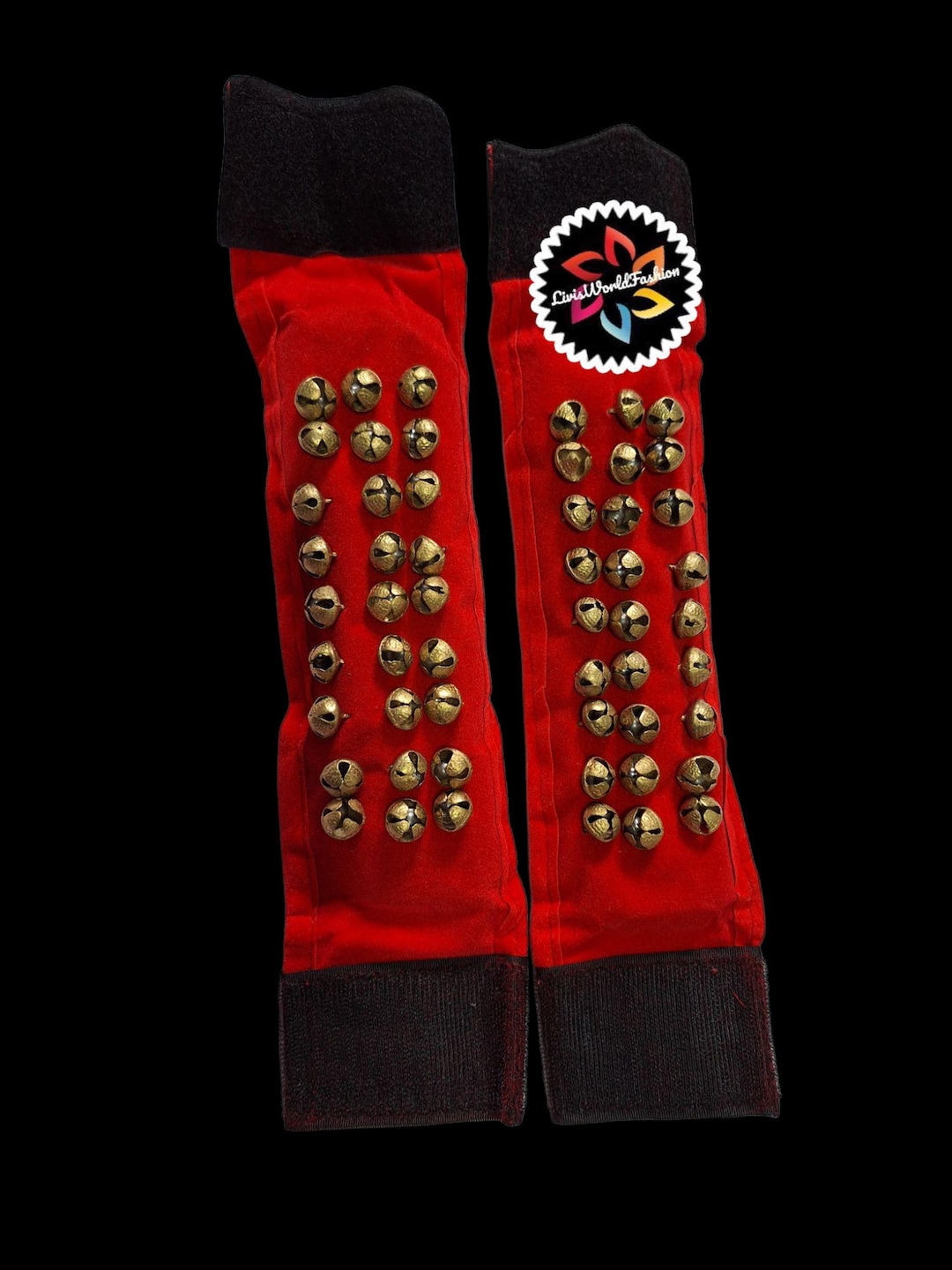 Red Velvet Ghungroo / Salangai / Anklets With Bells | Bharatanatyam ...