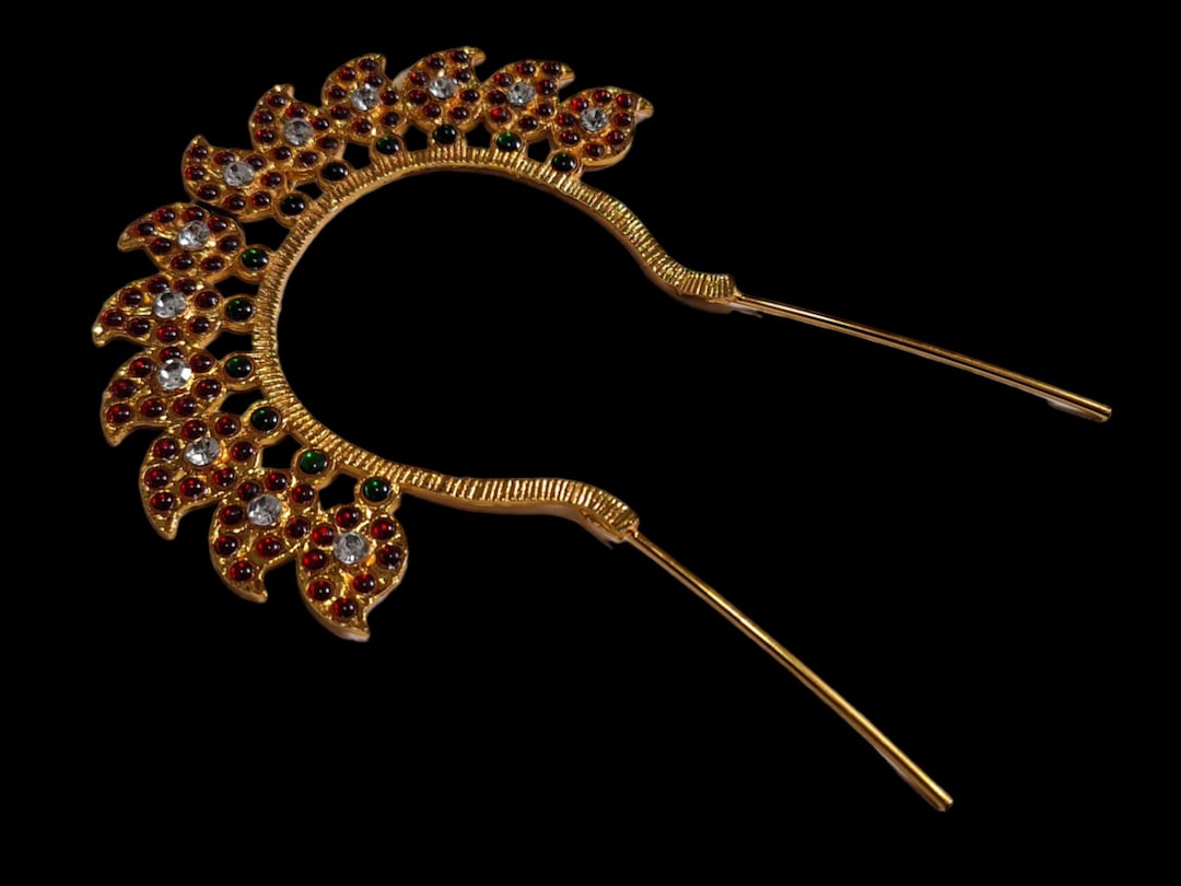 Temple Kemp Tiara Crown Indian Jewelry | Kireet | Bharatnatyam ...