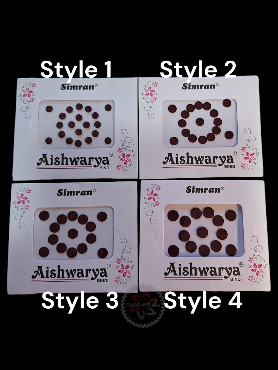 Round Bindi Sticker Kumkum Maroon | Round Bharatanatyam/kuchipudi Dance ...