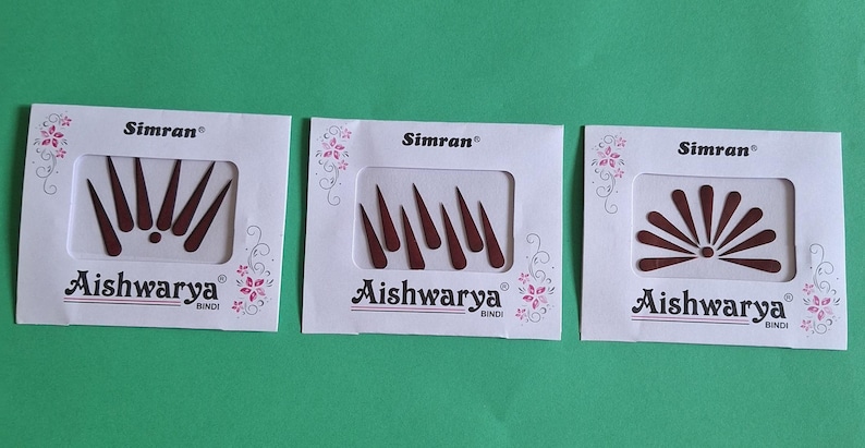 Bindi Sticker Kumkum Maroon | TEARDROP Bharatanatyam/kuchipudi Dance ...