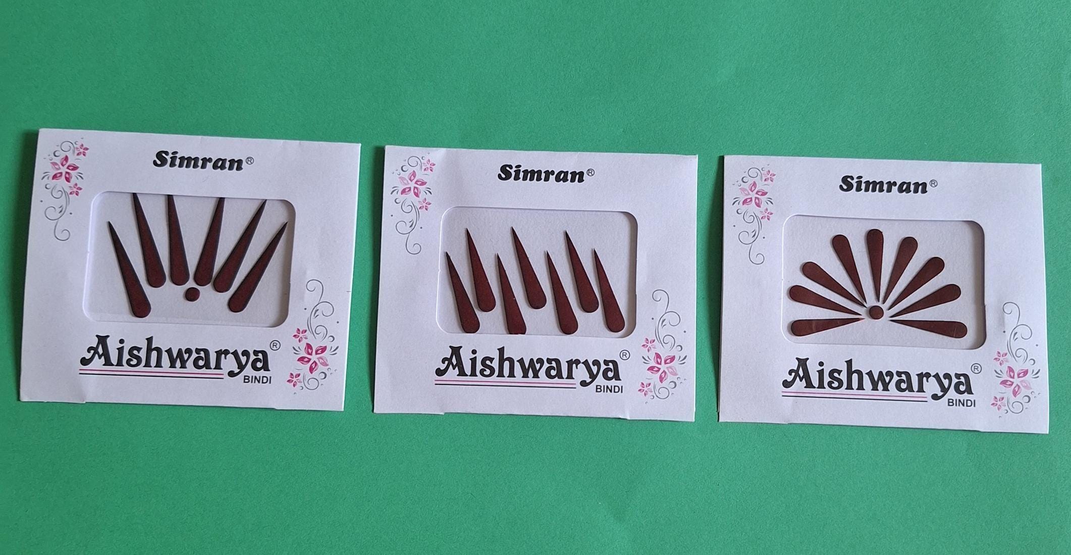 Bindi Sticker Kumkum Maroon | TEARDROP Bharatanatyam/kuchipudi Dance ...