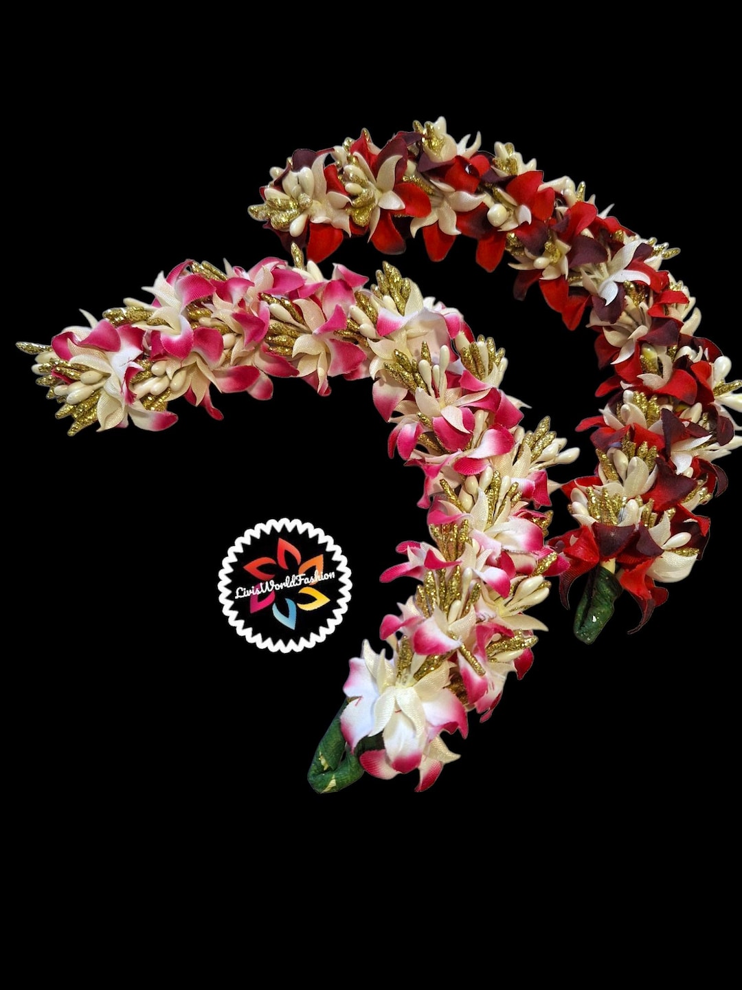 Indian Flower Veni Hair Piece | Bridal Hair Bun, Juda Accessory ...