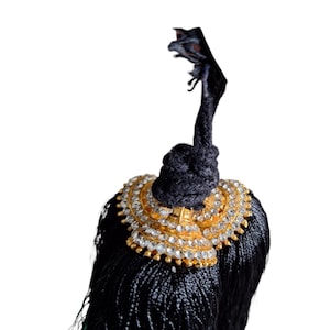 Black Hair Kunjalam, South Indian Traditional Hair Bharatanatyam ...