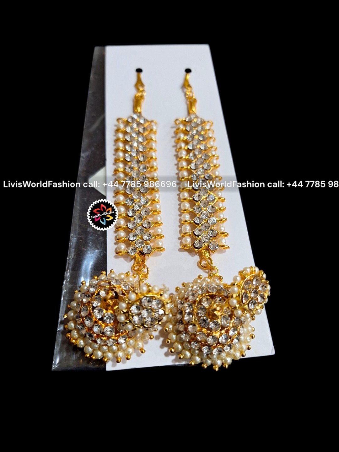 Bharatanatyam Temple Jewelry Ear Chain, Mattal With Earrings - Etsy