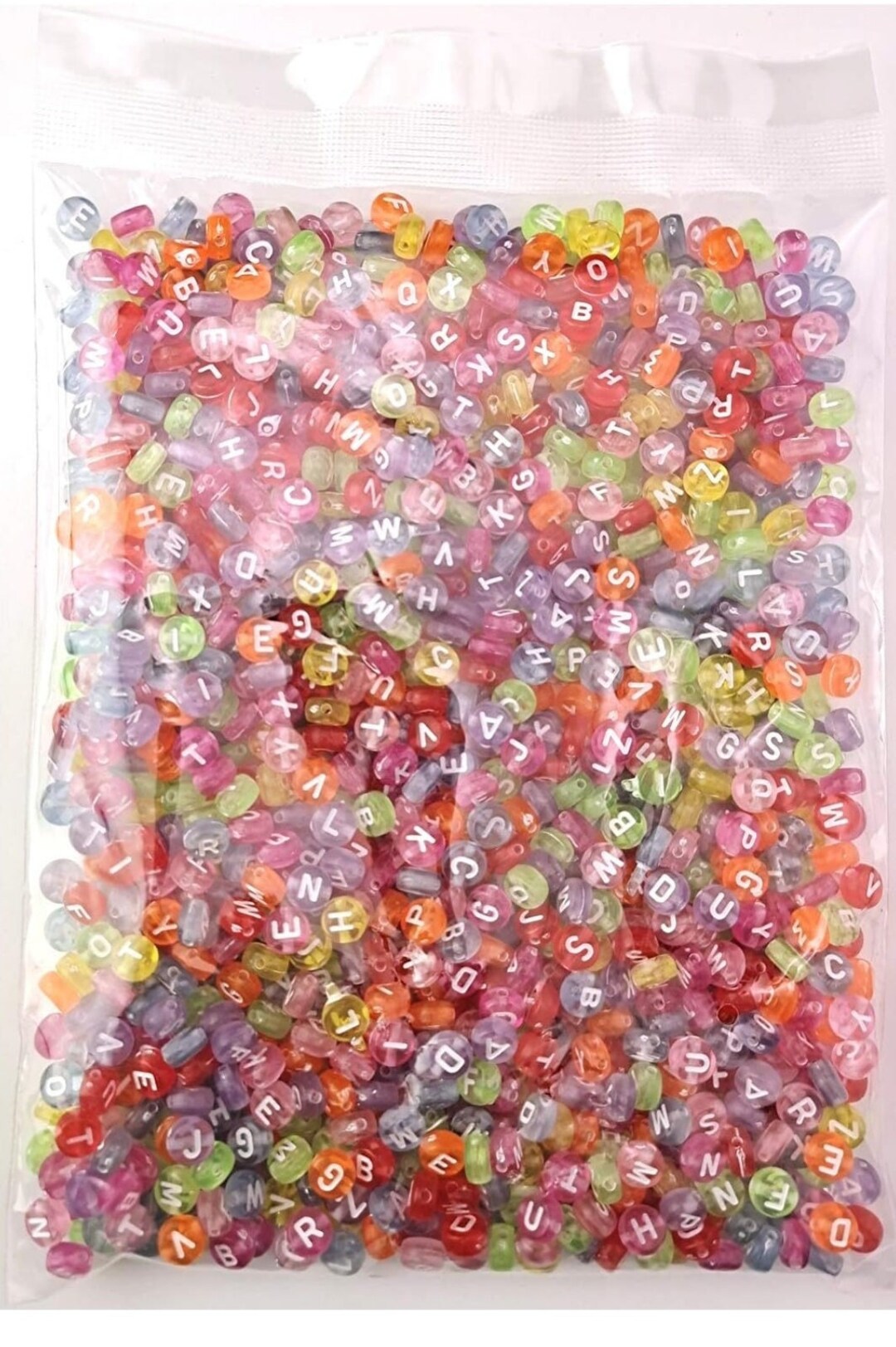 Acrylic Letter Beads Colorful Alphabet Beads Jewelry Bracelet - Etsy