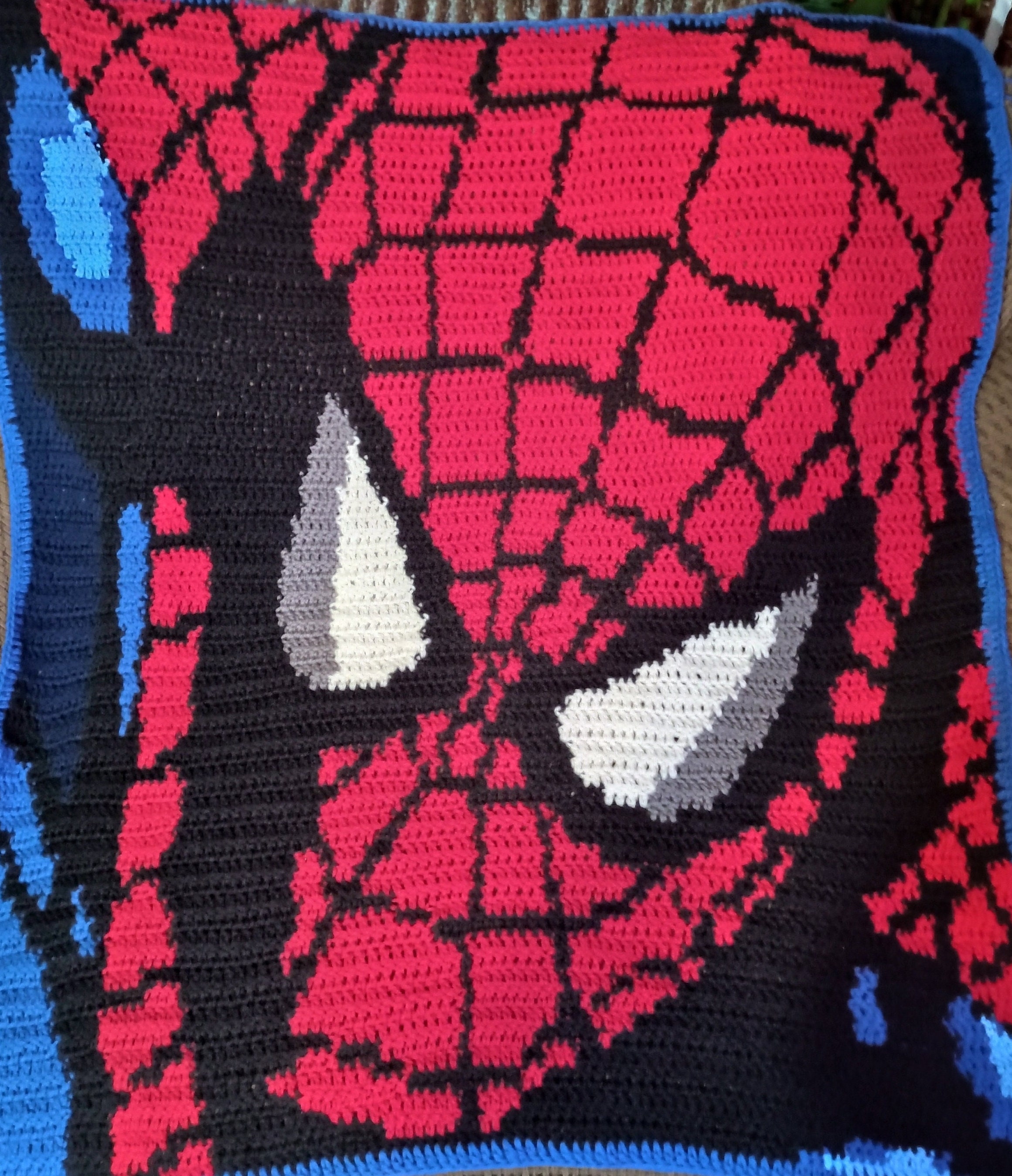 Spider Man Crochet Lapghan Pattern, Small Afghan - Etsy