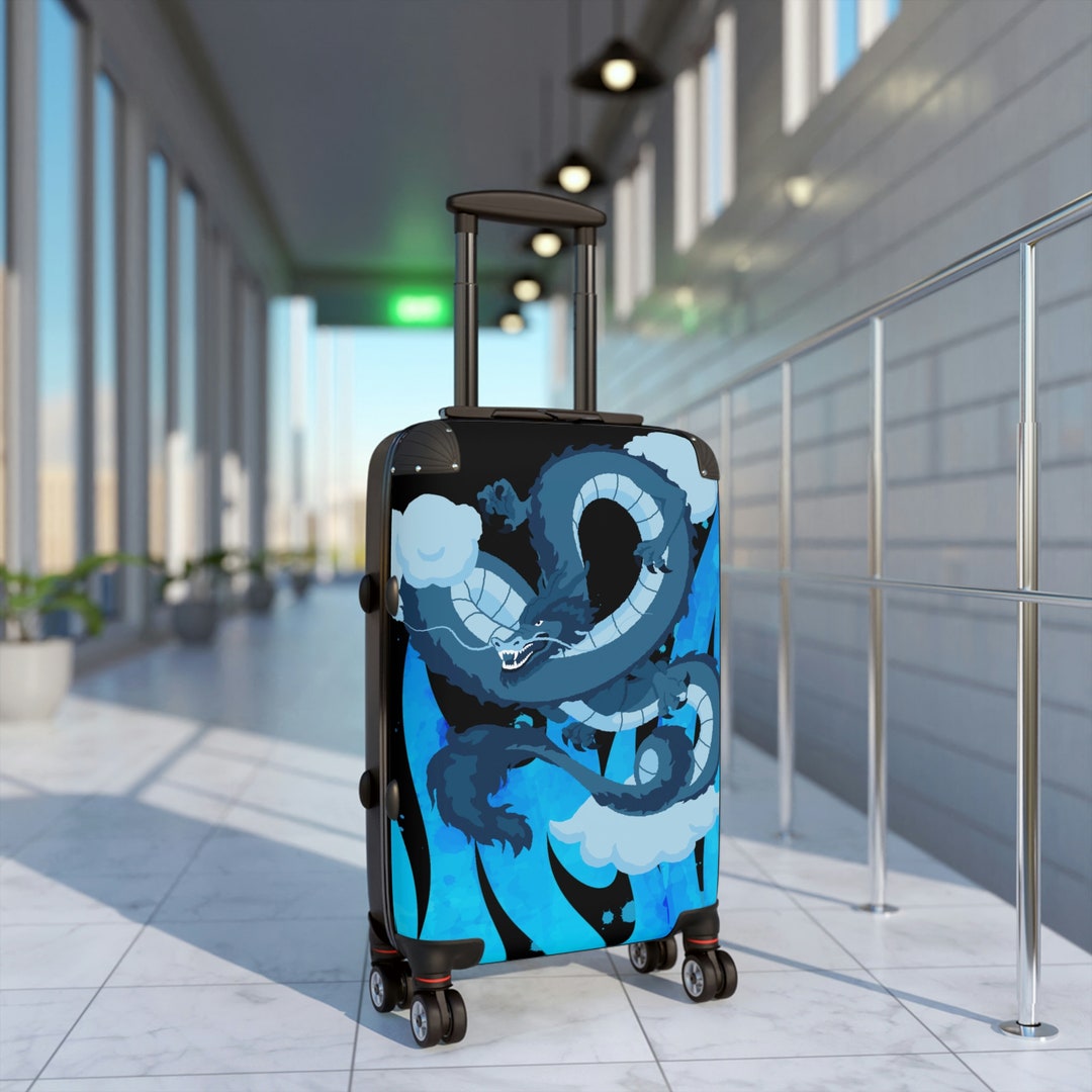 Blue Dragon Suitcase Travel Luggage Suitcase With Wheels - Etsy