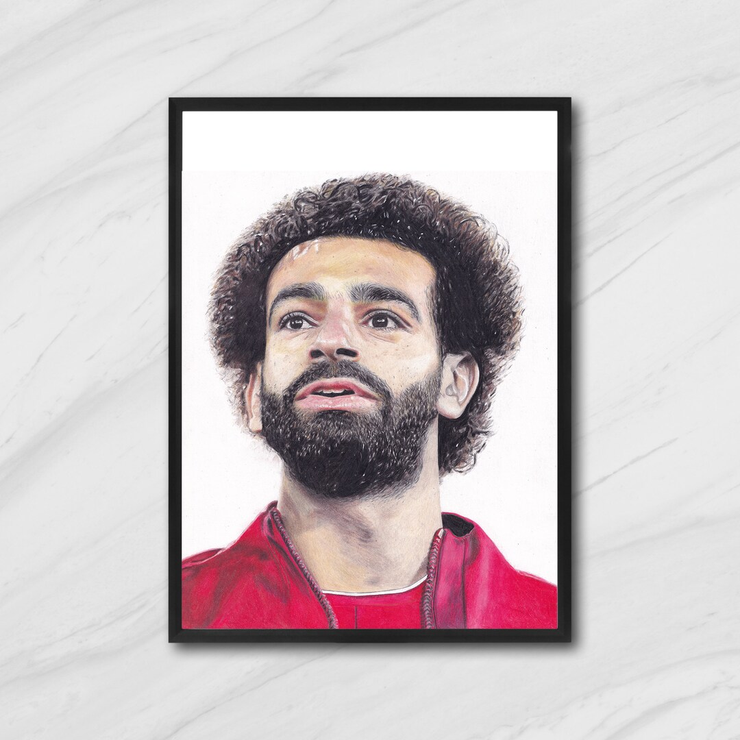 Mo Salah Drawing Print - Etsy