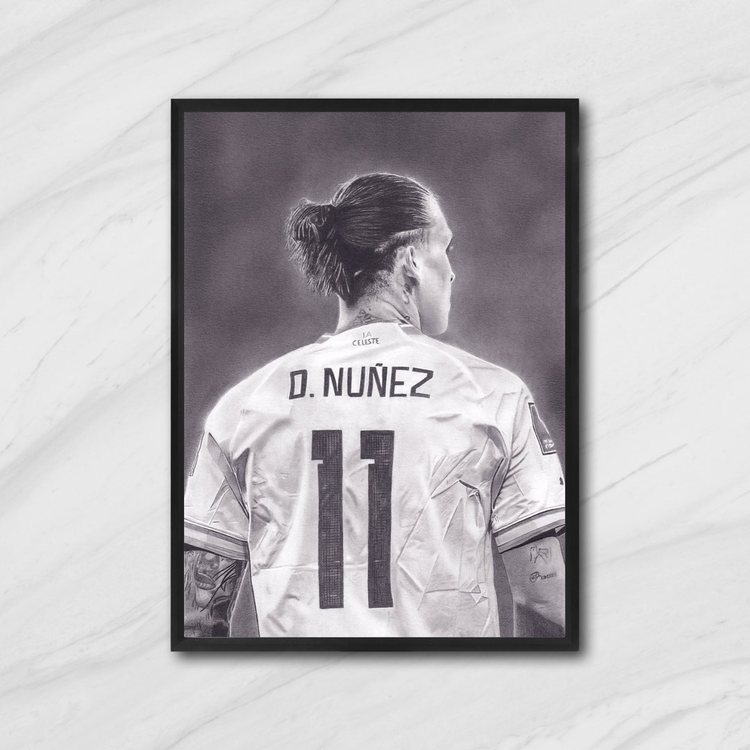 Darwin Nunez Hand-drawn Print - Etsy UK