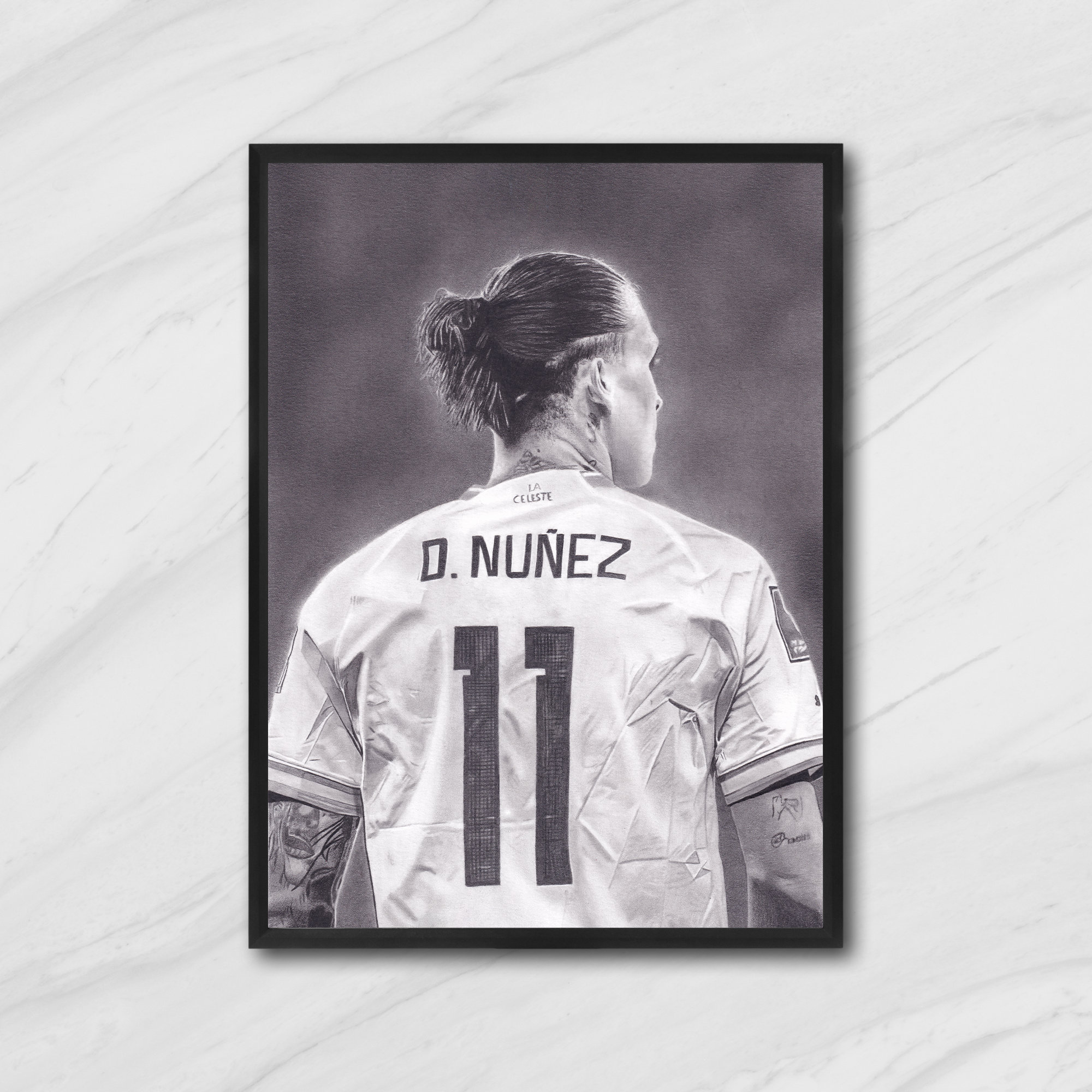 Darwin Nunez Hand-drawn Print - Etsy UK