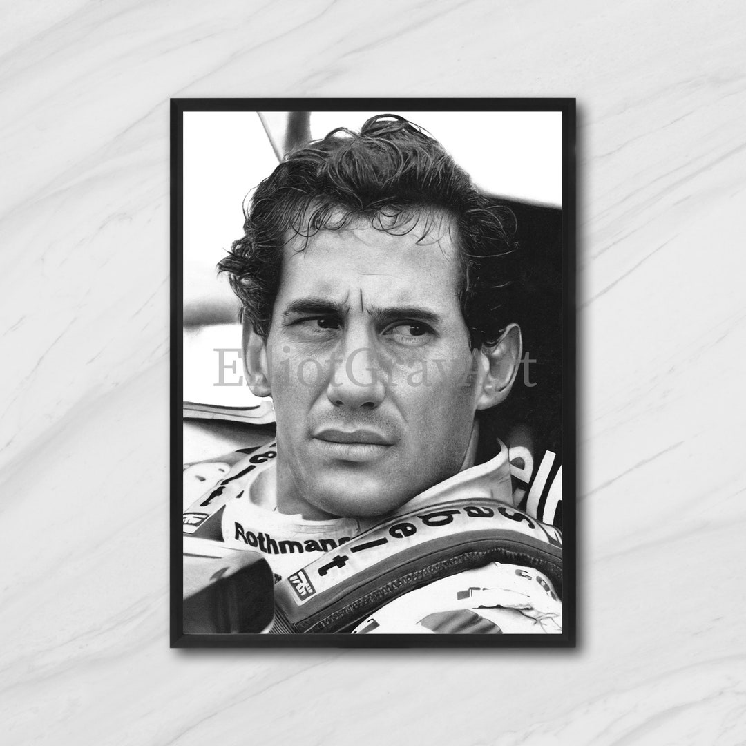 Ayrton Senna Drawing Print - Etsy UK