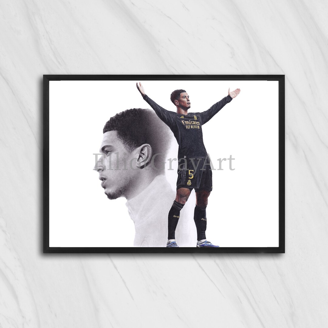 Jude Bellingham Drawing Print - Etsy