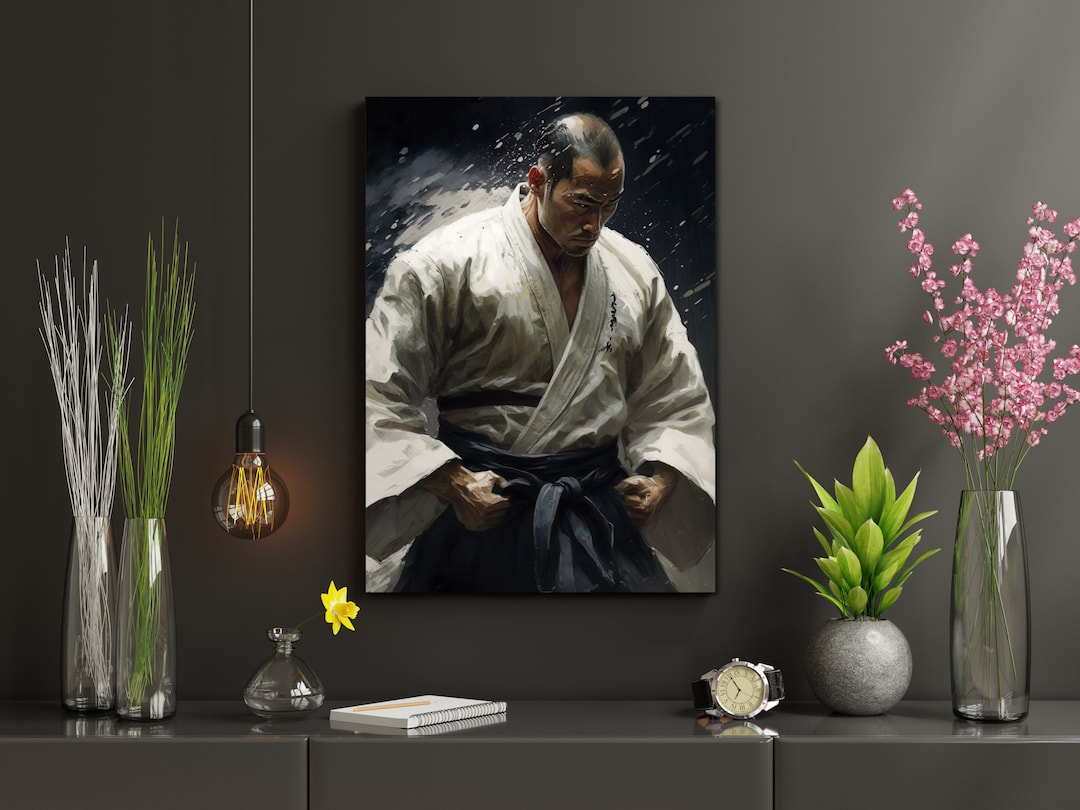 Aikido Fighter Poster Print Japanese Aikido Art Poster Print Gift Idea ...