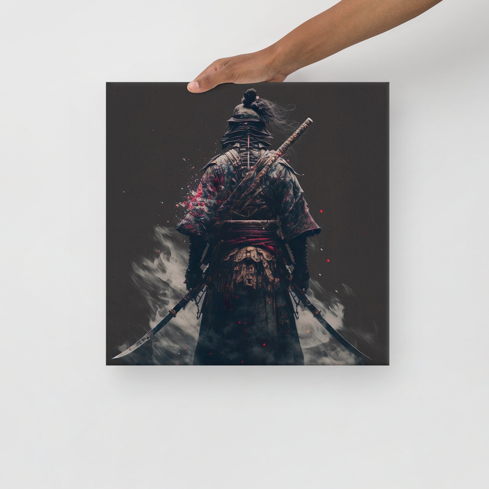 Samurai Japan Canvas Print Japanese Warrior Art Canvas Print Gift Idea ...