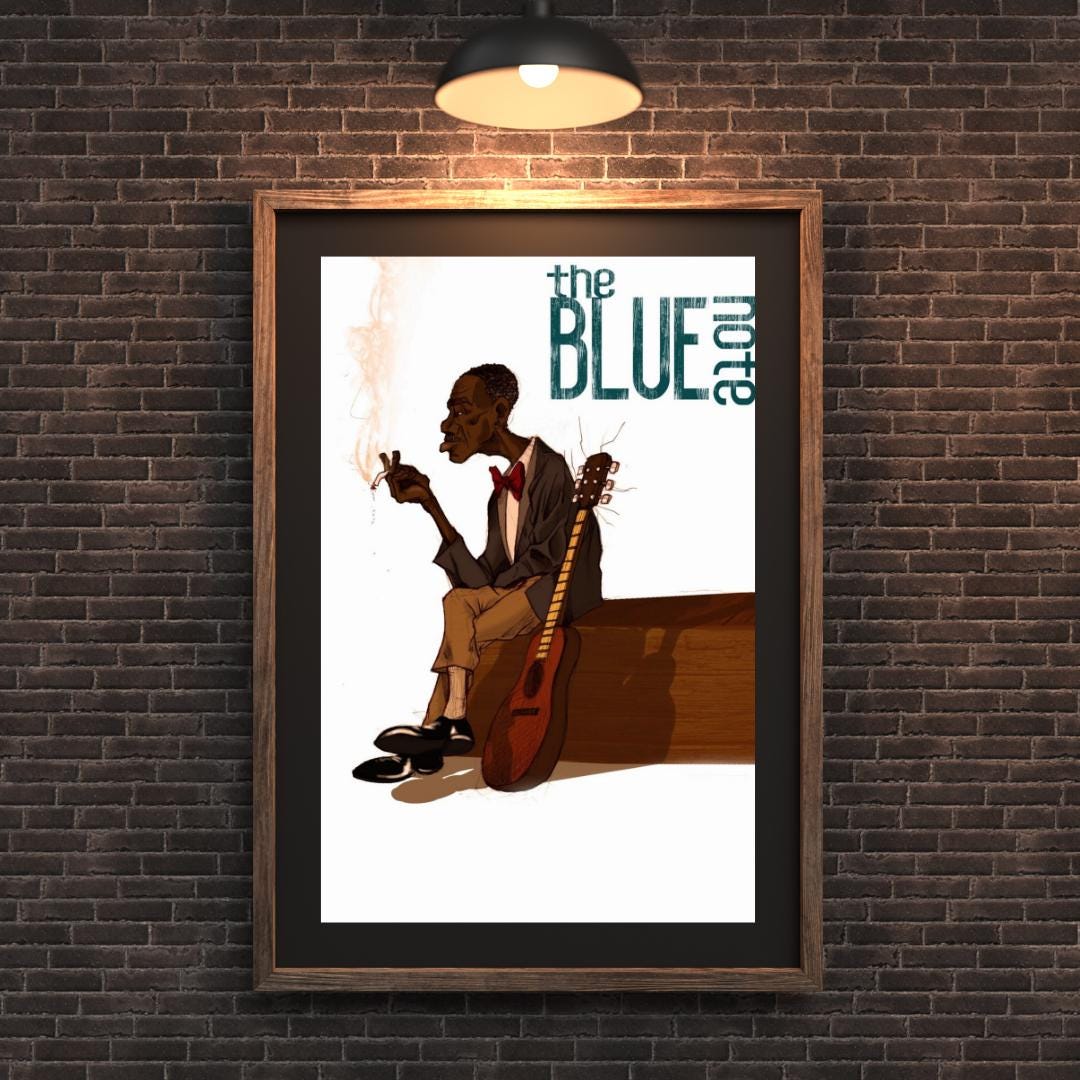 BLUE NOTE Poster: Retro Jazz Club Wall Art (digital Download) - Etsy