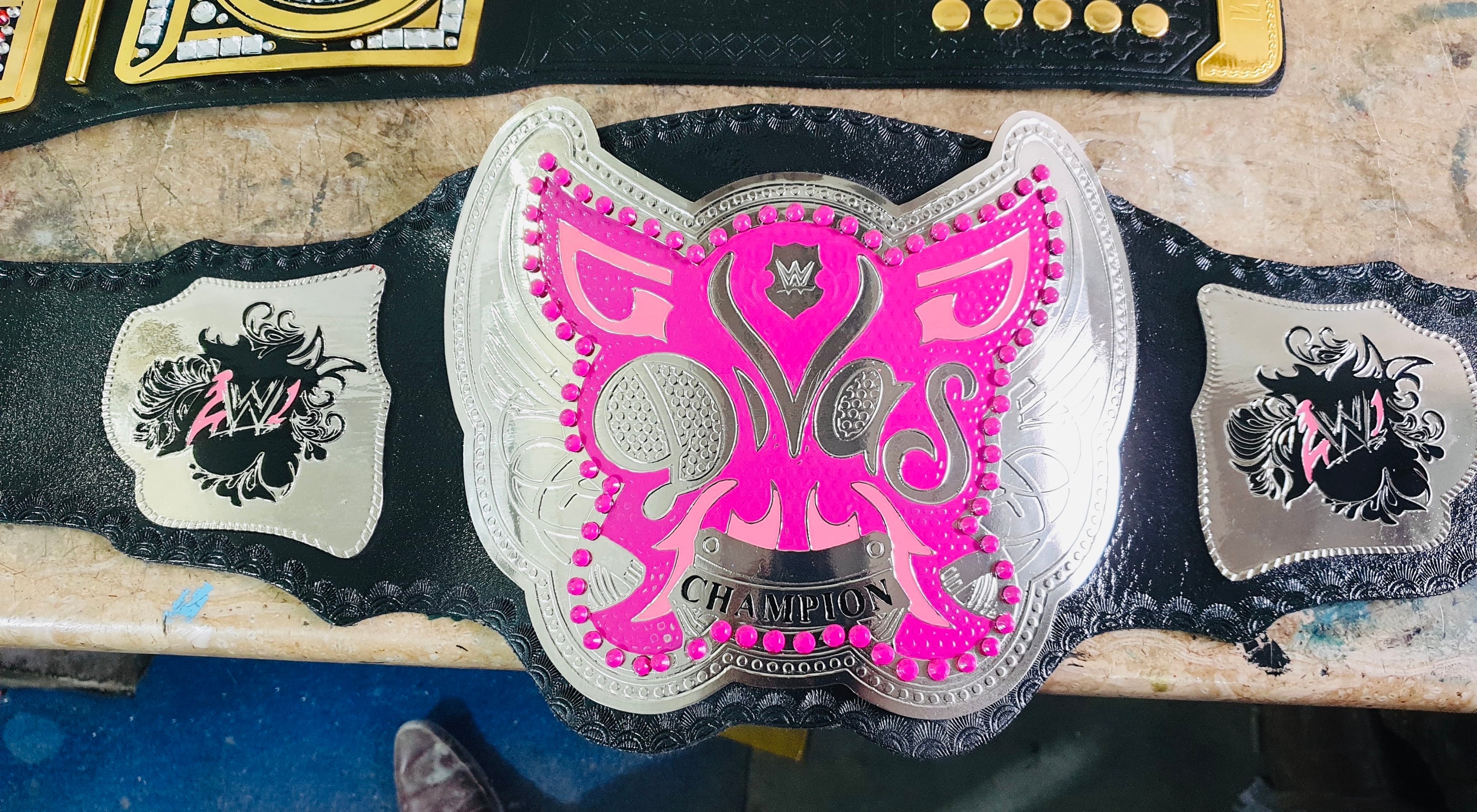 WWE Divas Championship Belt Real Leather Adult Size 2MM,4MM,6MM - Etsy