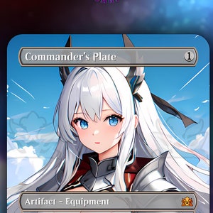 Commander's Plate PROXY WAIFU STYLE - Etsy