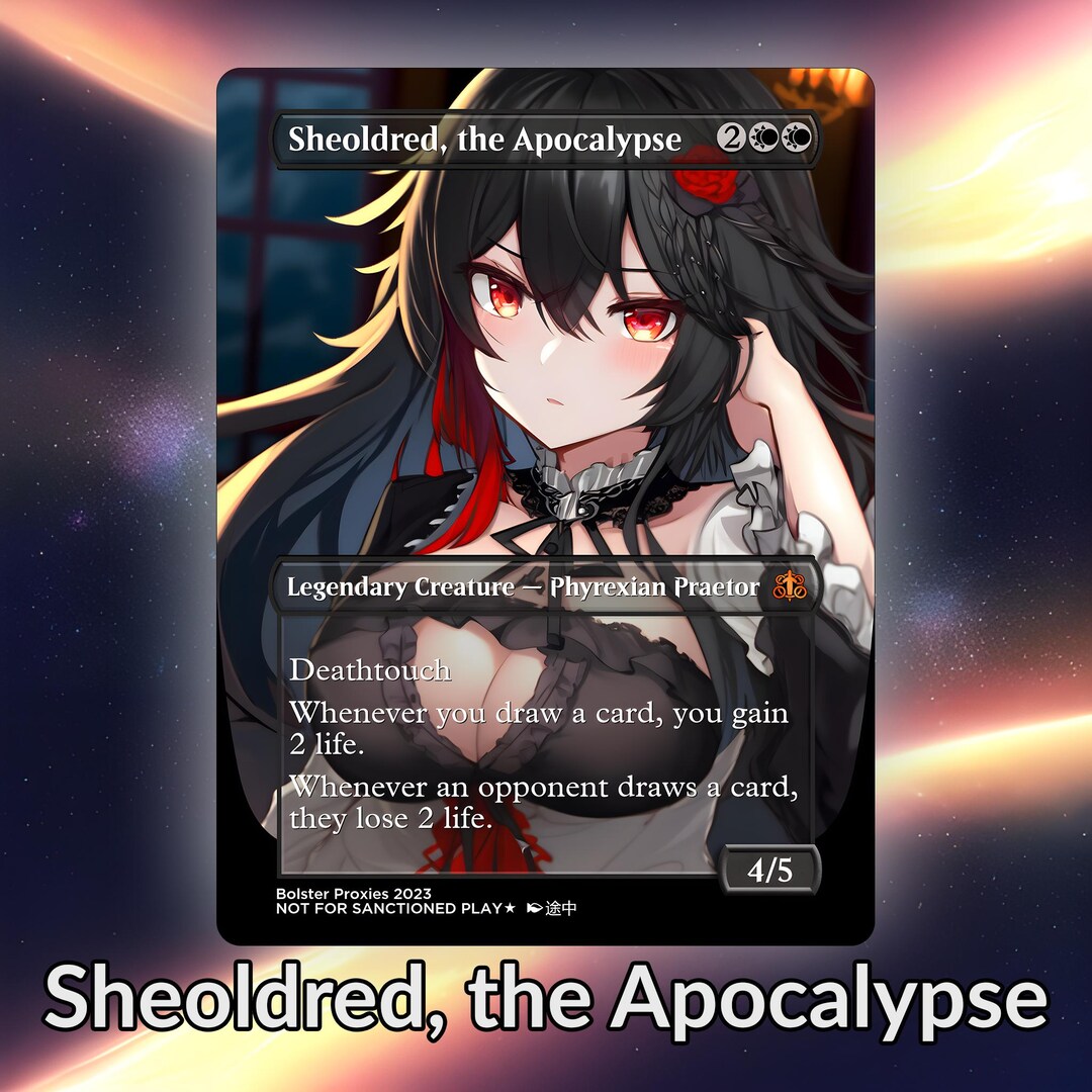 Sheoldred, the Apocalypse Anime Waifu Playtest Proxy Card: Custom TCG ...