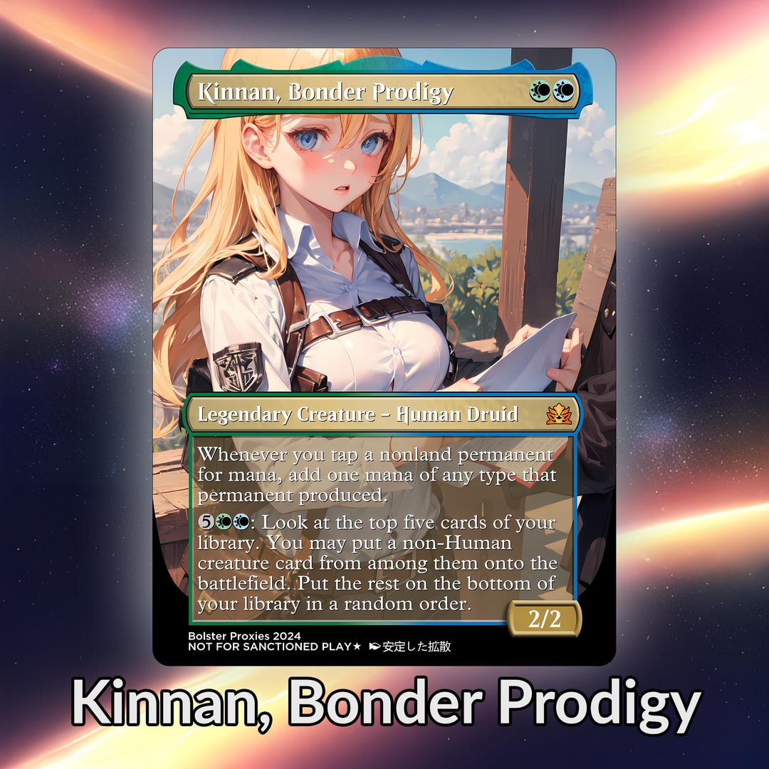 Kinnan, Bonder Prodigy Anime Waifu Playtest Proxy Card: Custom TCG Art ...