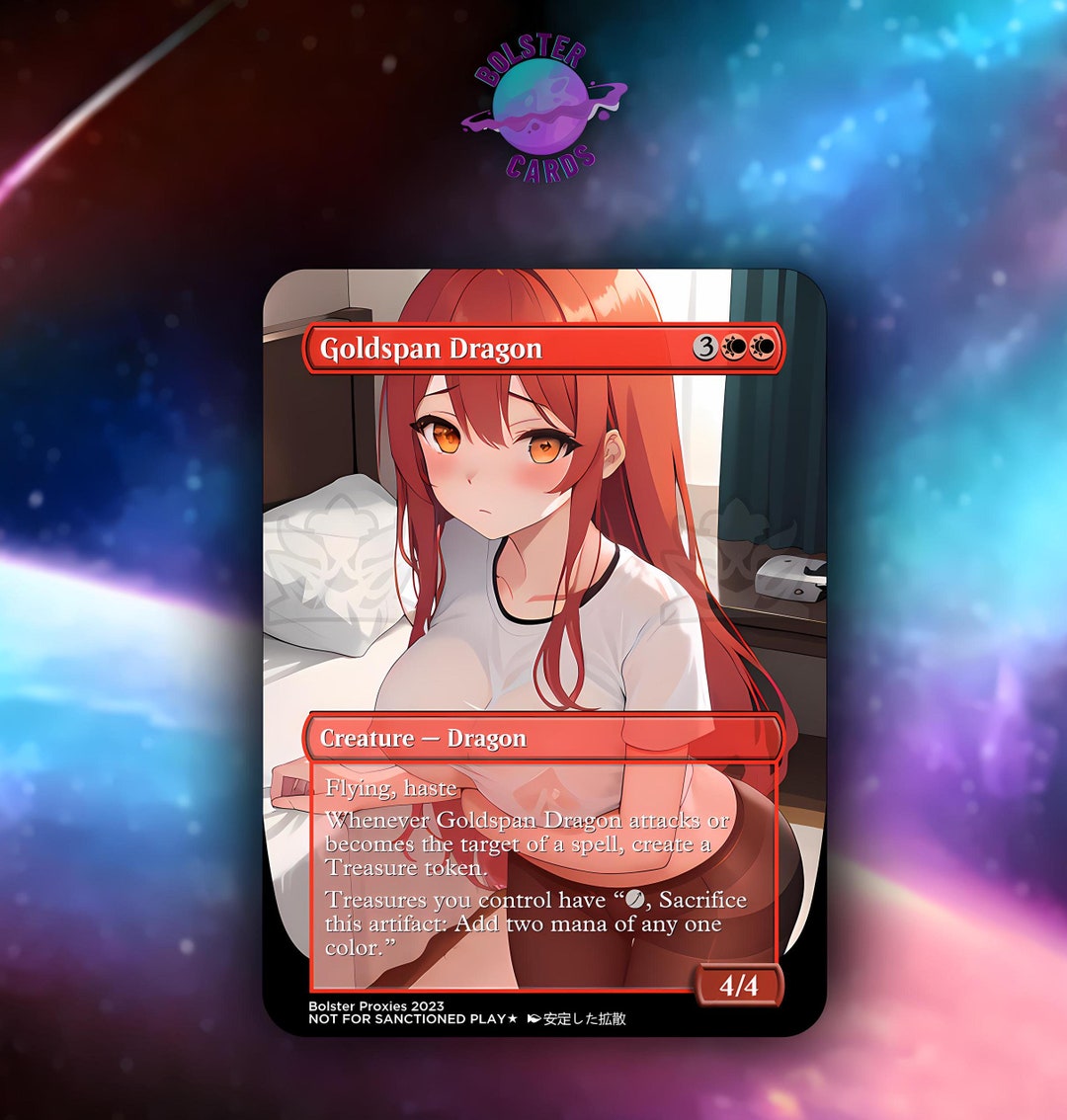 Goldspan Dragon PROXY WAIFU STYLE - Etsy