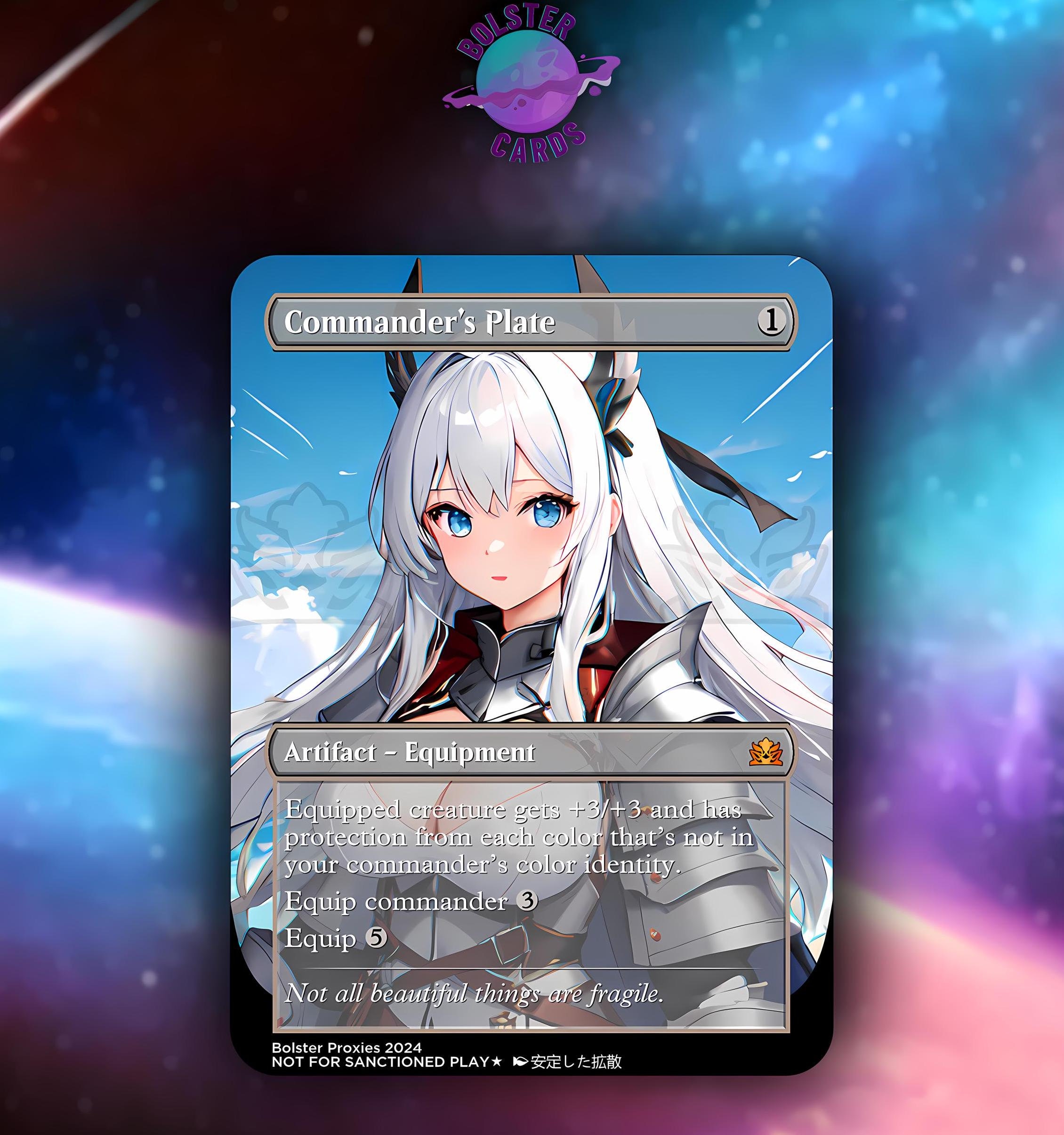 Commander's Plate PROXY WAIFU STYLE - Etsy