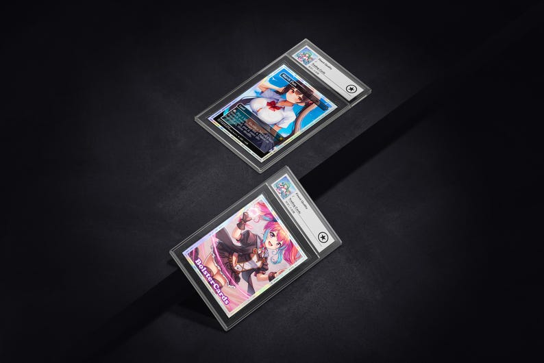 Marsh Flats Fetch Land Anime Waifu Playtest Proxy Card: Custom TCG Art ...