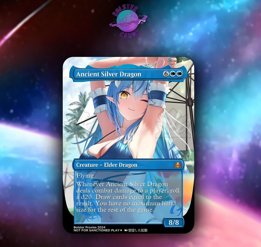 Ancient Silver Dragon PROXY WAIFU STYLE - Etsy