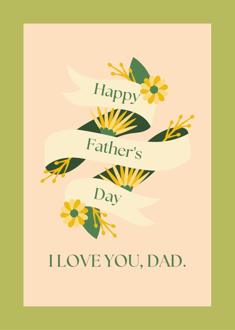 Printable Father's Day Card, Printable Card, Cute Printable Dad Card ...