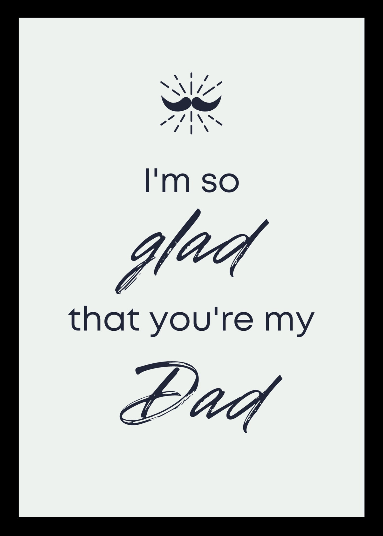 Printable Father's Day Card, Printable Card, Cute Printable Dad Card ...
