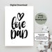 Printable Father's Day Card, Printable Card, Cute Printable Dad Card ...