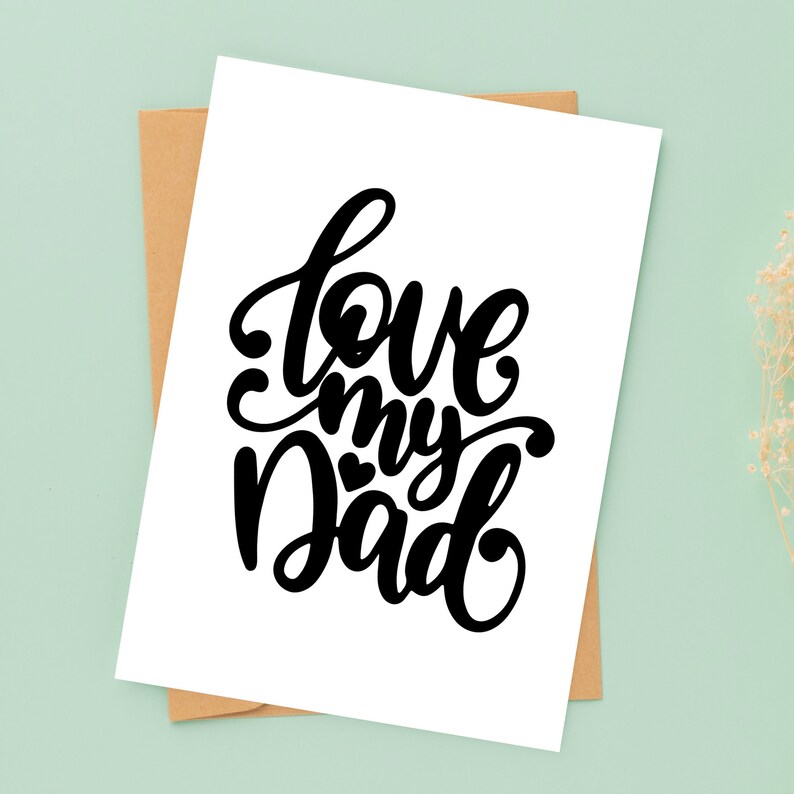 Printable Father's Day Card, Printable Card, Cute Printable Dad Card ...