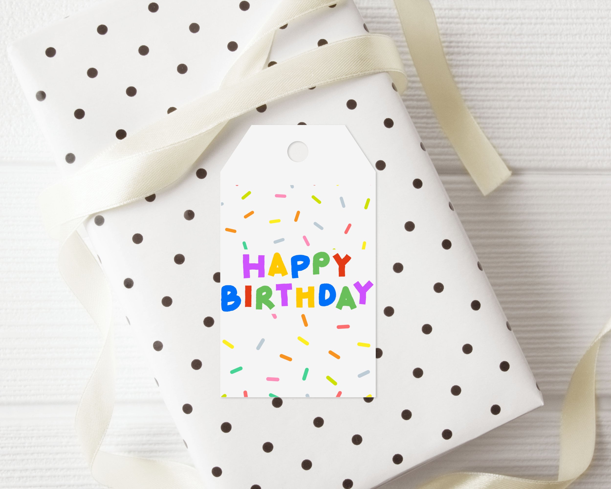 Printable Gift Tags, Happy Birthday Gift Tag, Birthday Gift Labels in ...